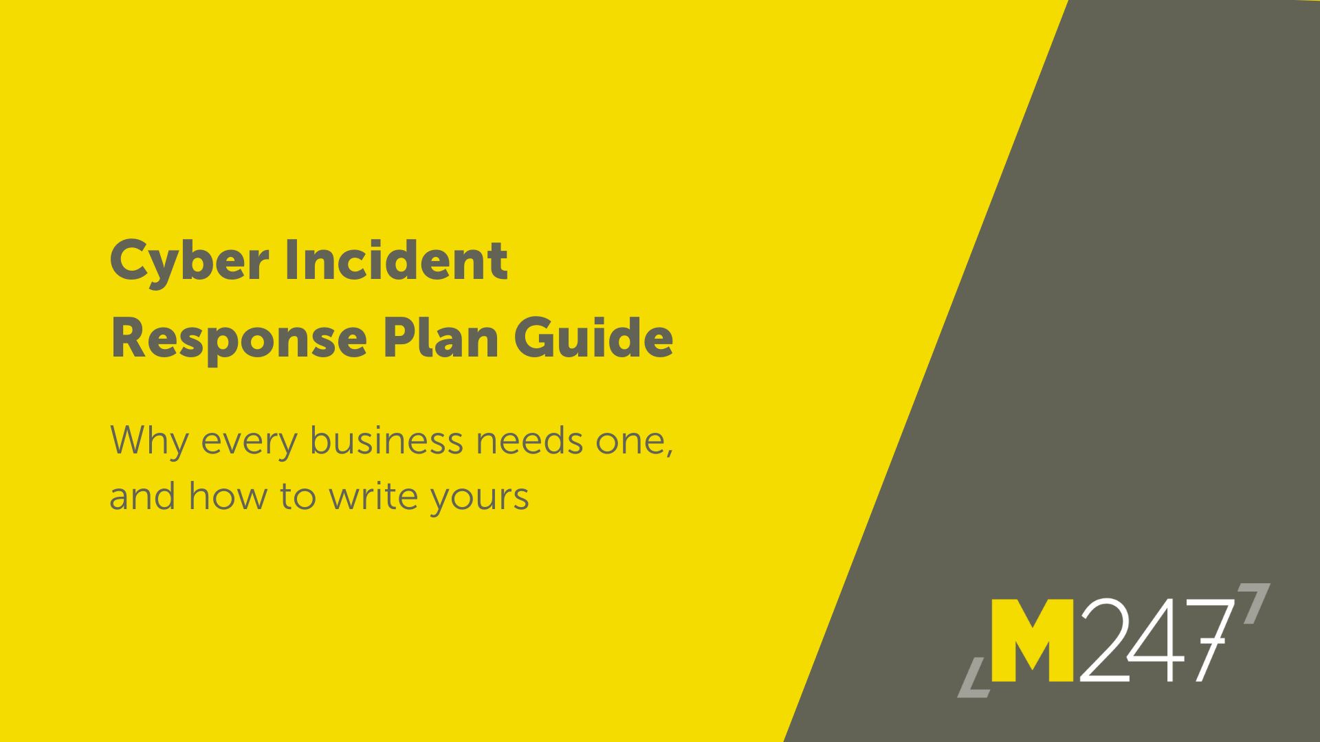 Cyber Incident Response Plan Guide
